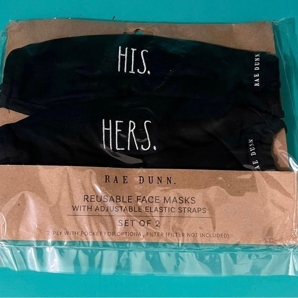 Other | Rae Dunn Reusable Face Masks His And Hers D11 | Poshmark